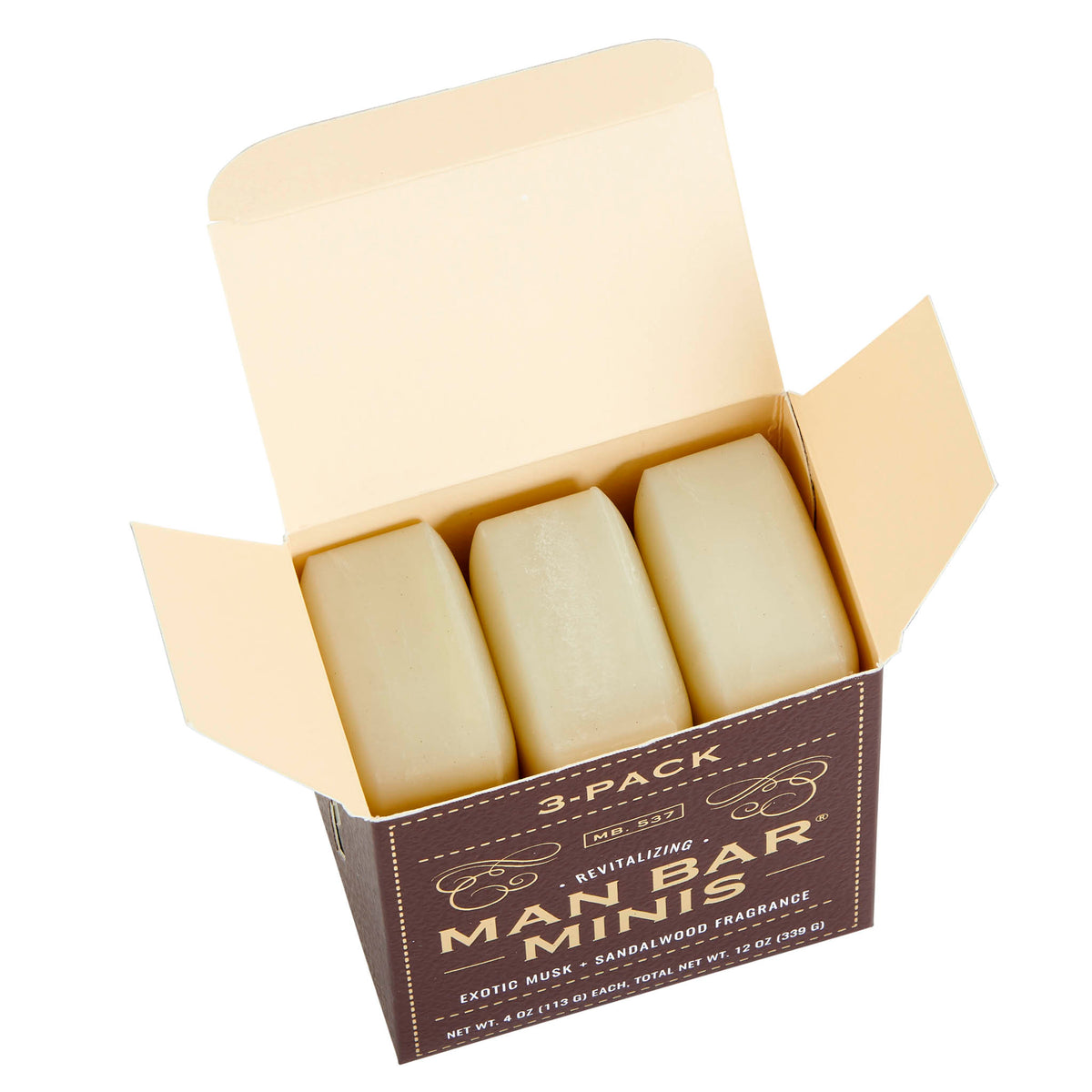 Man Bar Mini 3 Pack Exotic Musk & Sandalwood – Man Bar Soap