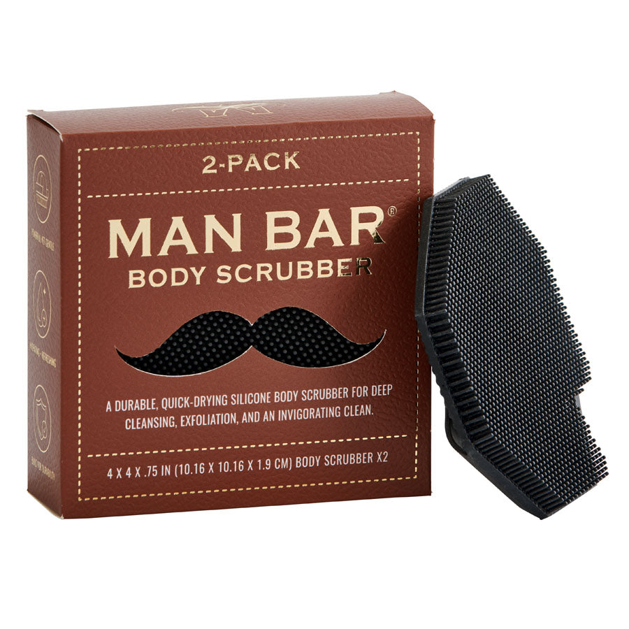 Man Bar 2-Pack Body Scrubbers – Man Bar Soap