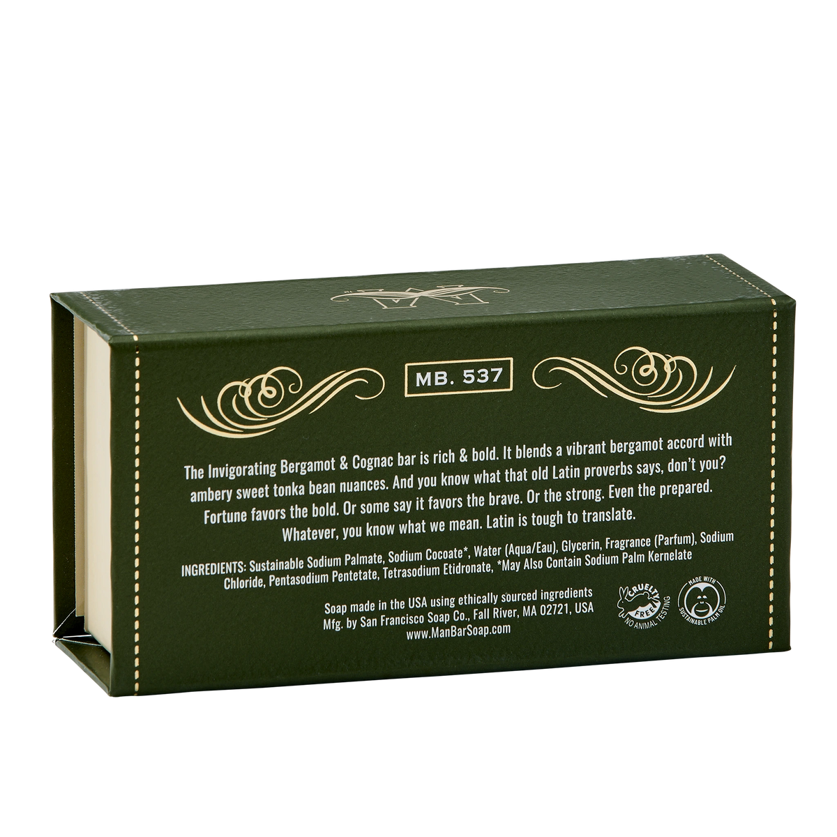 MAN BAR® - Invigorating Bergamot Cognac – Man Bar Soap
