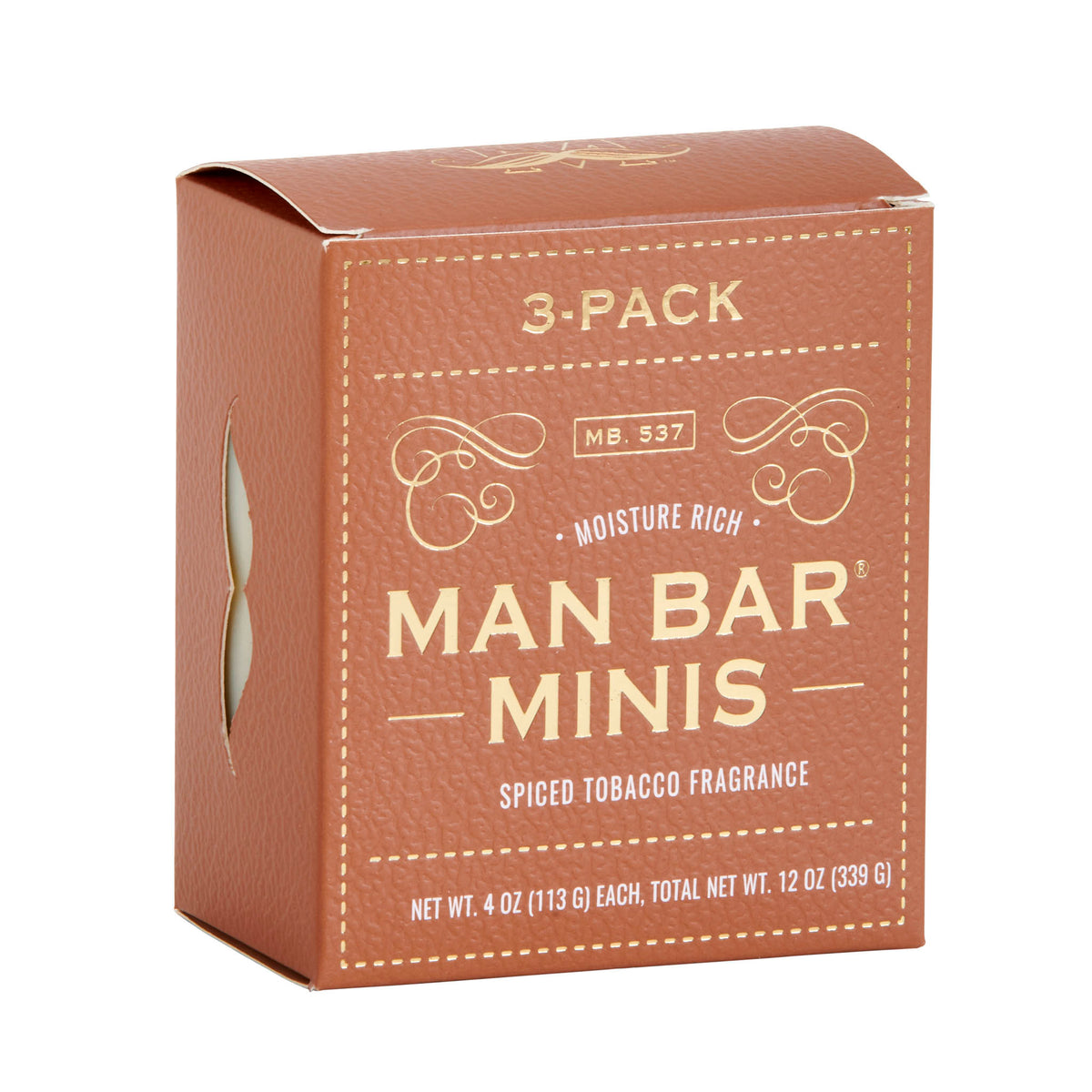 Man Bar Mini 3 Pack Spiced Tobacco – Man Bar Soap